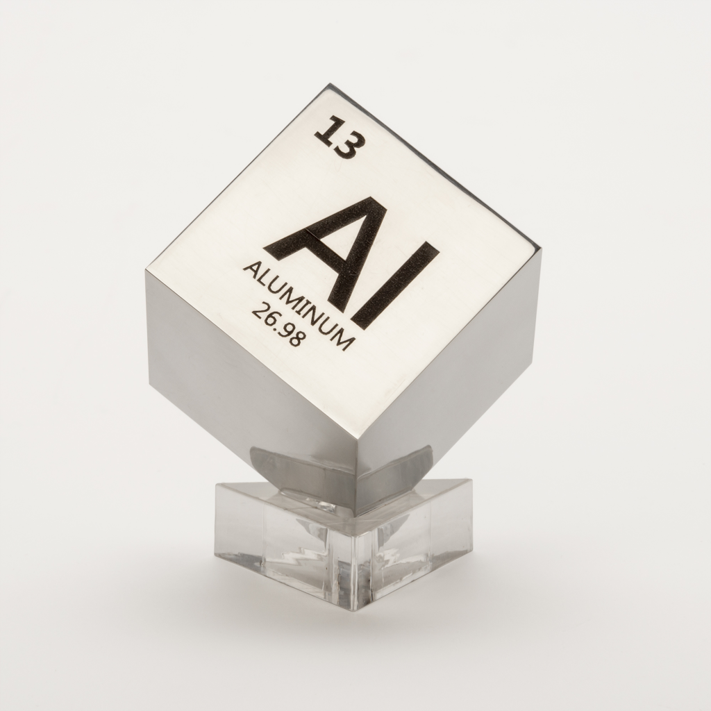 Cubo de aluminio de 38,1mm (aprox. 150g). Grabado a láser. Uno de los 5 ...