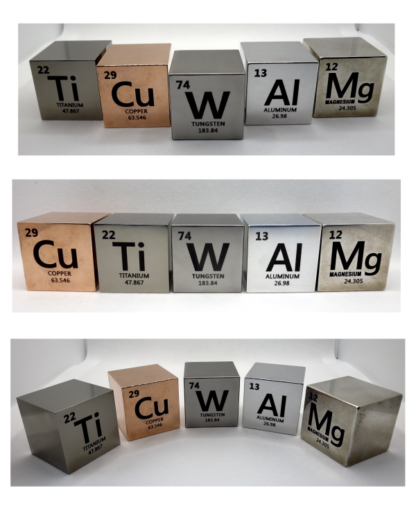 Cubo de titanio de 38,1mm (aprox. 250g). Grabado a láser. Uno de los 5 ...