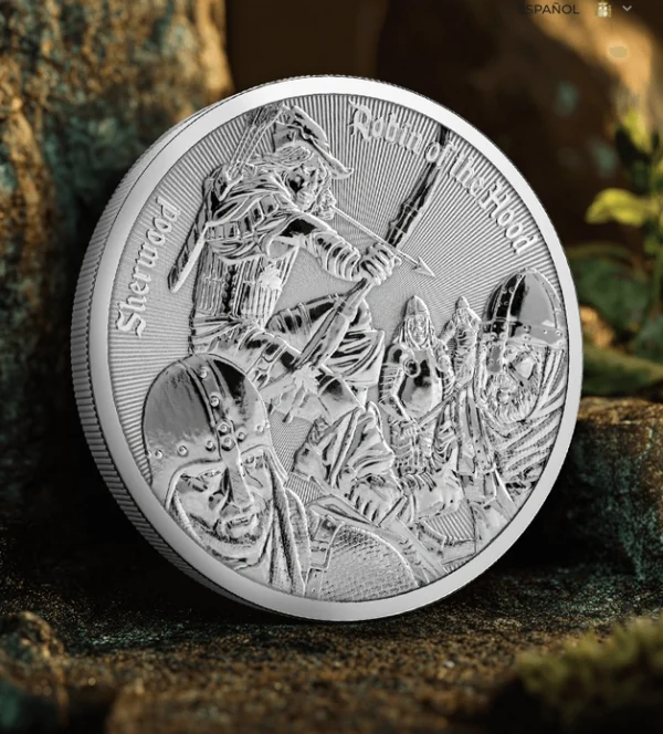 Moneda de plata (onza, 31,1 Gramos) Camelot - Arthur 2023,Niue
